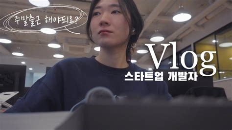 스타트업엔 늘 급한일만 많으니 야근 특근 쉴틈 없네 일상 브이로그 개발자 Youtube