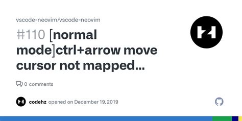 Normal Mode Ctrlarrow Move Cursor Not Mapped Correctly · Issue 110 · Vscode Neovimvscode