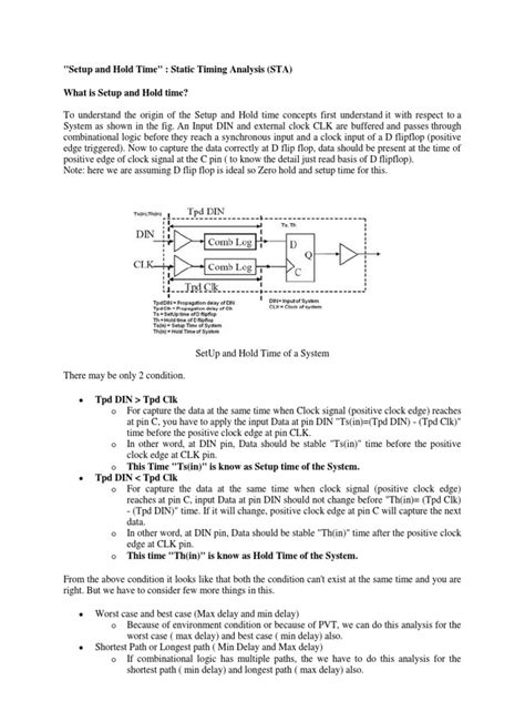 Static Timing Analysis In Vlsi Circuits Pdf Digital Electronics