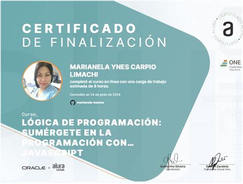 Marianela Carpio En Linkedin Javascript Programacióncreativa