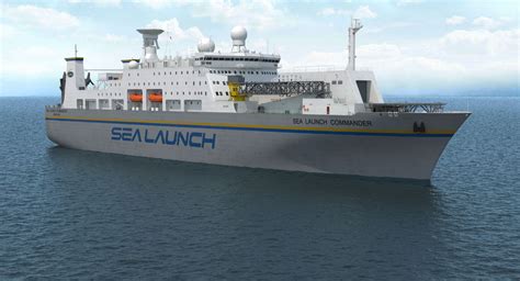 Rocket Launch Command Ship Sea Launch Commander 3d Model 209 3ds C4d Fbx Ma Obj Max