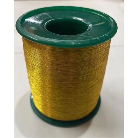 Md Trader 50 Denier Golden Nylon Zari Thread For Embroidery At Best Price In Surat