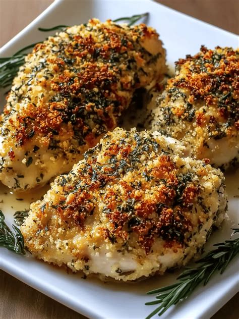 Ultimate Tender Herb Crusted Baked Chicken Thats Delicious