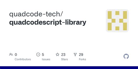 Issues Quadcode Tech Quadcodescript Library Github