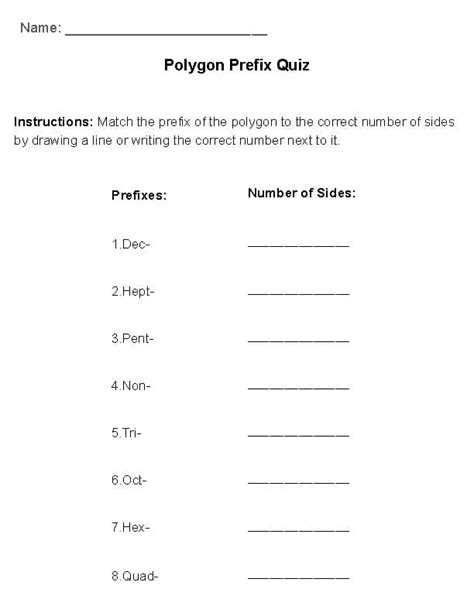 Polygon Prefix Quiz By Anne Kishokumar Tpt