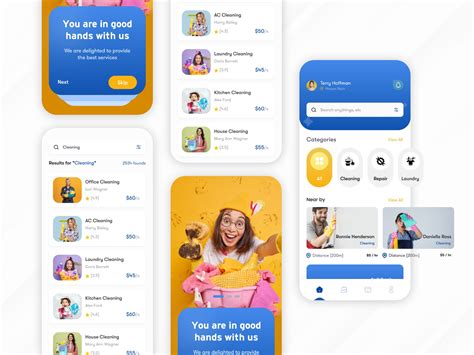 Cleaning Service App UI Design Behance Cleaning Service App UI Design Behance