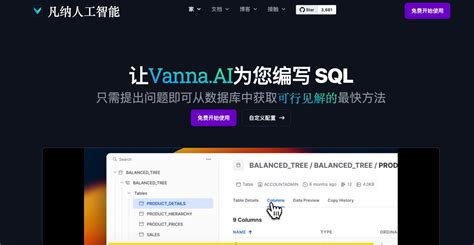 Vannaai：可帮助您在几秒钟内撰写复杂sql查询的ai工具
