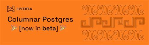 Robin Moffatt On Linkedin Github Hydradatabasehydra Hydra Column Oriented Postgres Add