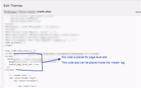 Google Adsense How Where To Place Adsense Code In Your Website A THEORY