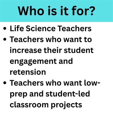 Life Science Project Based Learning Pbl Activities 10 Engaging Activity