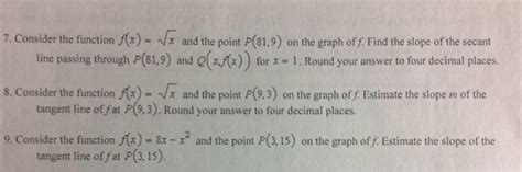 solved consider the function f x squareroot x and the