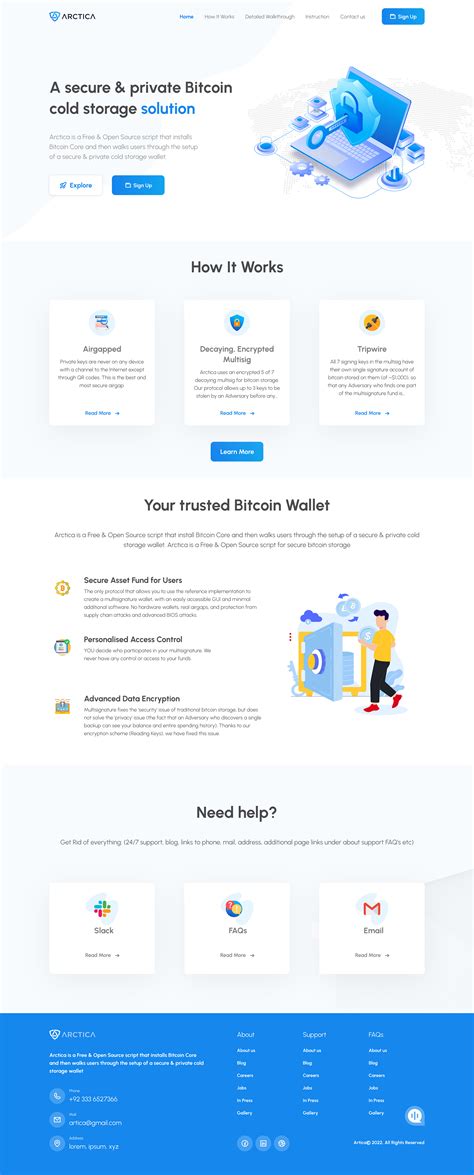 A Secure Private Bitcoin Cold Storage Solution On Behance