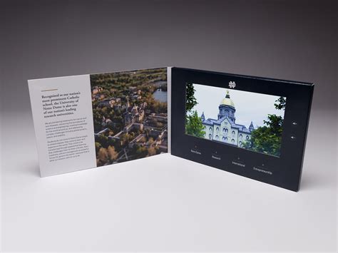 Video Mailer Captivates Donors For University Of Notre Dame Structural Graphics