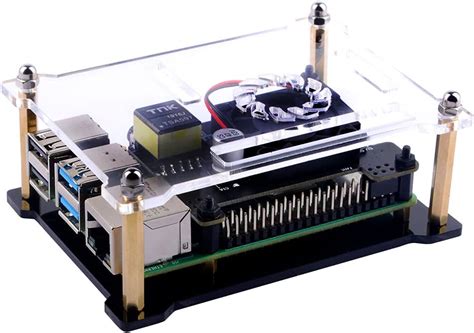 Geeekpi Raspberry Pi 4 Isolated Poe Hat With Case Support Ieee 802 3af Or 802 3at Poe Standard