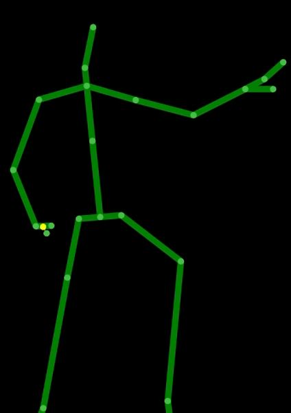 Kinect Skeletal Tracking Data Collected From A Participant Download