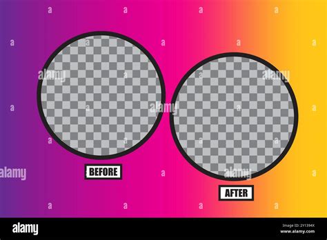 Gradient Background Vector Before After Editable Frame Illustration Stock Vector Image And Art