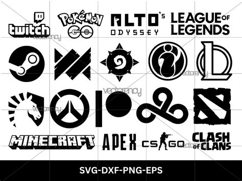 Game Logo Svg Bundle Vectorency