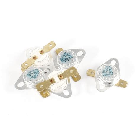 5pcs 250v 10a 200 Celsius Normal Close Temperature Controlled Switch Buy Online At Best Price