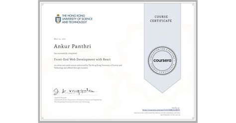 Ankur Panthri On Linkedin Webdevelopment Reactjs Coursera Frontenddevelopment