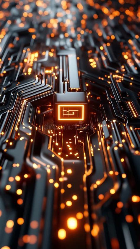 Intricate Patterns Of A Digital Matrix Intertwine Showcasing Glowing Symbols That Cascade