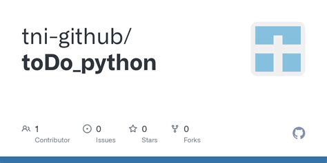 Github Tni Githubtodopython