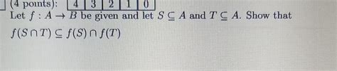Solved Let F AB Be Given And Let SA And TA Show That Chegg Com