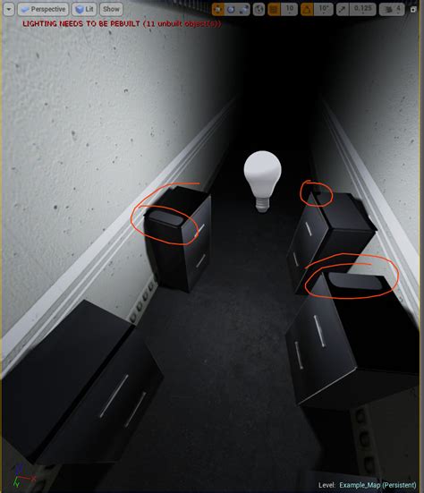 Why Do I Get Shadow Artifacts After Baking Rendering Epic Developer Community Forums