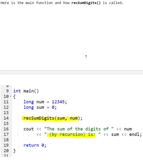 Solved A Non Recursive Function Called Sumdigits Will Sum