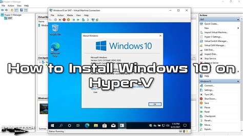 how to install windows 10 on hyper v sysnettech solutions youtube