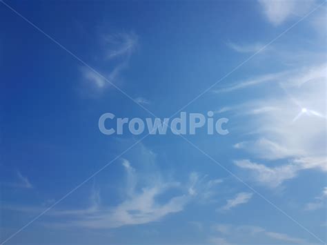 구름 하늘 파란하늘 새털구름 권운 사진 이미지 일러스트 캘리그라피 Domani작가