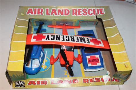 Nice Vintage Gay Toys Plastic Air Land Rescue Playset In Box 1904105424