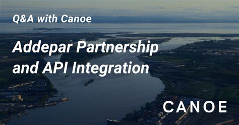 Canoe Intelligence On Linkedin Qanda With Canoe Addepar Partnership And Integration Canoe