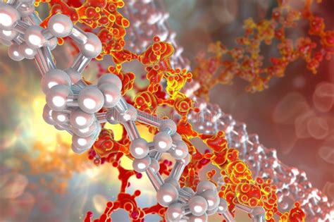 Exploring The Cholesterol Molecules Cholesterol In Artery Stock Image