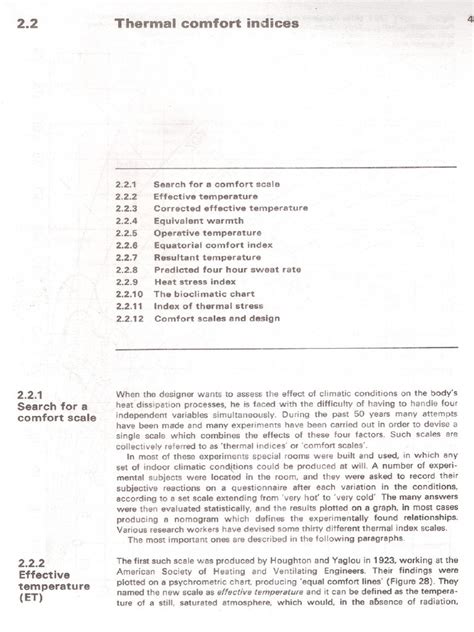 Thermal Comfort Indices Pdf Humidity Temperature