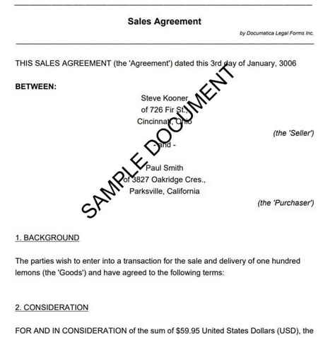 21 Sample Sales Contract Templates [in Word And Pdf]