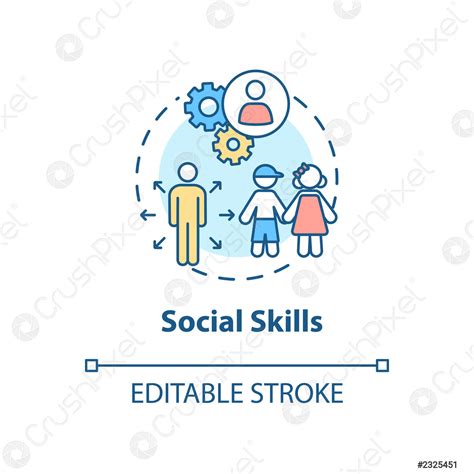 Social Skills Concept Icon Stock Vector 2325451 Crushpixel