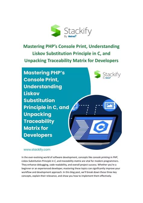 Ppt Mastering Phps Console Print Understanding Liskov Substitution Principle In C And