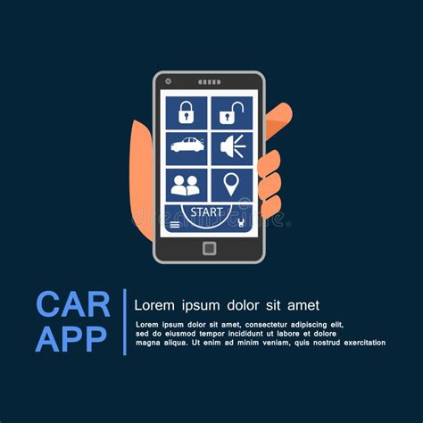 Car Security App Stock Vector Illustration Of Telephone 83233451