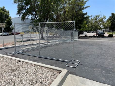 6 Ft X 12 Ft Temporary Chain Link Fence Panel For Sale Galvanized