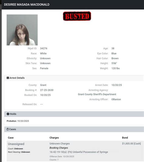 Grant County Busted Added A New Photo Grant County Busted