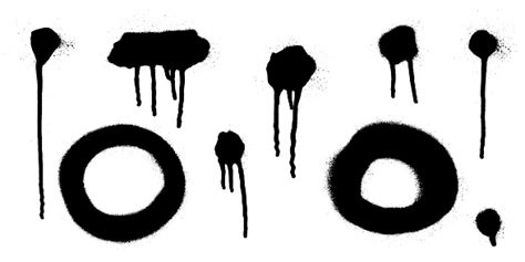 그래피티 스프레이 배너 세트입니다 얼룩벡터 스프레이 페인트 모양 0명에 대한 스톡 벡터 아트 및 기타 이미지 0명 개체 그룹 검은색 Istock