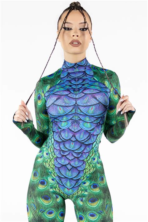 One Piece Peacock Adult Costume For Halloween Devil Walking