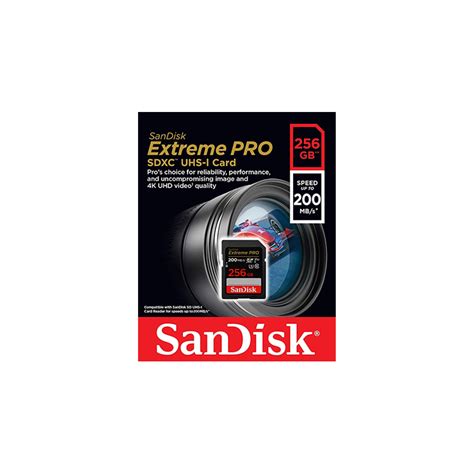SANDISK Extreme Pro SDXC UHS-I V30 256GB 200mbps - camera.co.id
