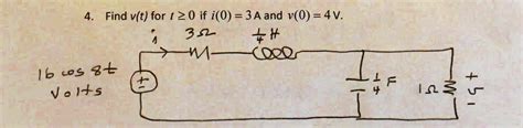 Solved Find V T For T If I A And Chegg