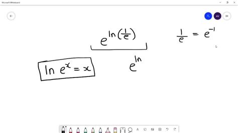 SOLVED Use The Properties Of Natural Logarithms To Simplify The Expression E Ln 1 E