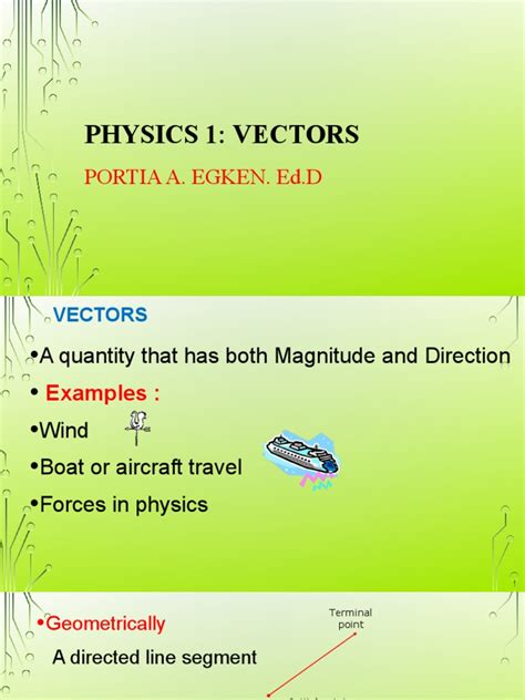 General Physics 1 Vector Pdf Euclidean Vector Angle