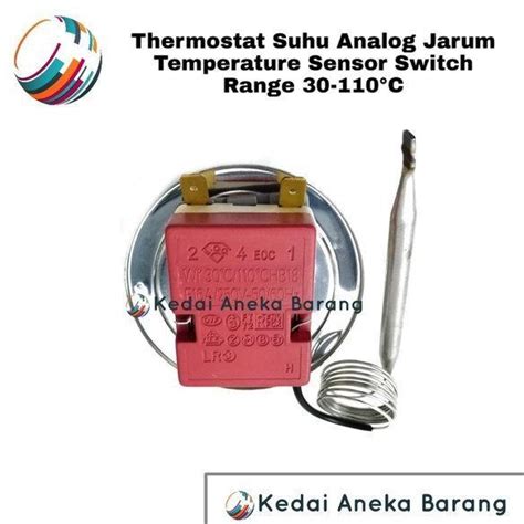 Jual Thermostat Suhu Analog Jarum Temperature Temperatur Sensor Switch Kontak Relay Range 30C