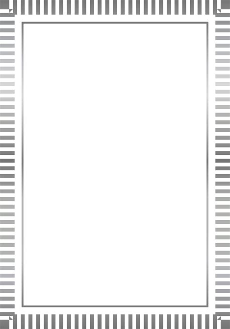 Silver Rectangle Border Frame Vector Illustration 13593086 Vector Art