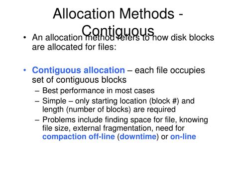 Ppt Allocation Methods Contiguous Powerpoint Presentation Free Download Id