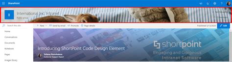 Introducing Shortpoint Code Design Element Shortpoint Support